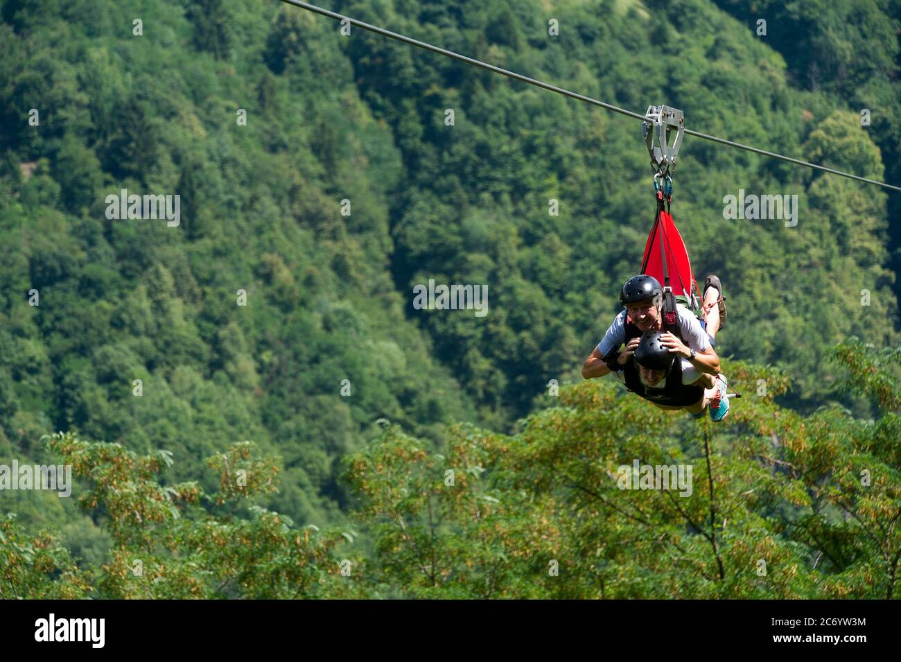 Italy - Lombardy - Valtellina - Albaredo for S. Marco - Volo d'Angelo ...