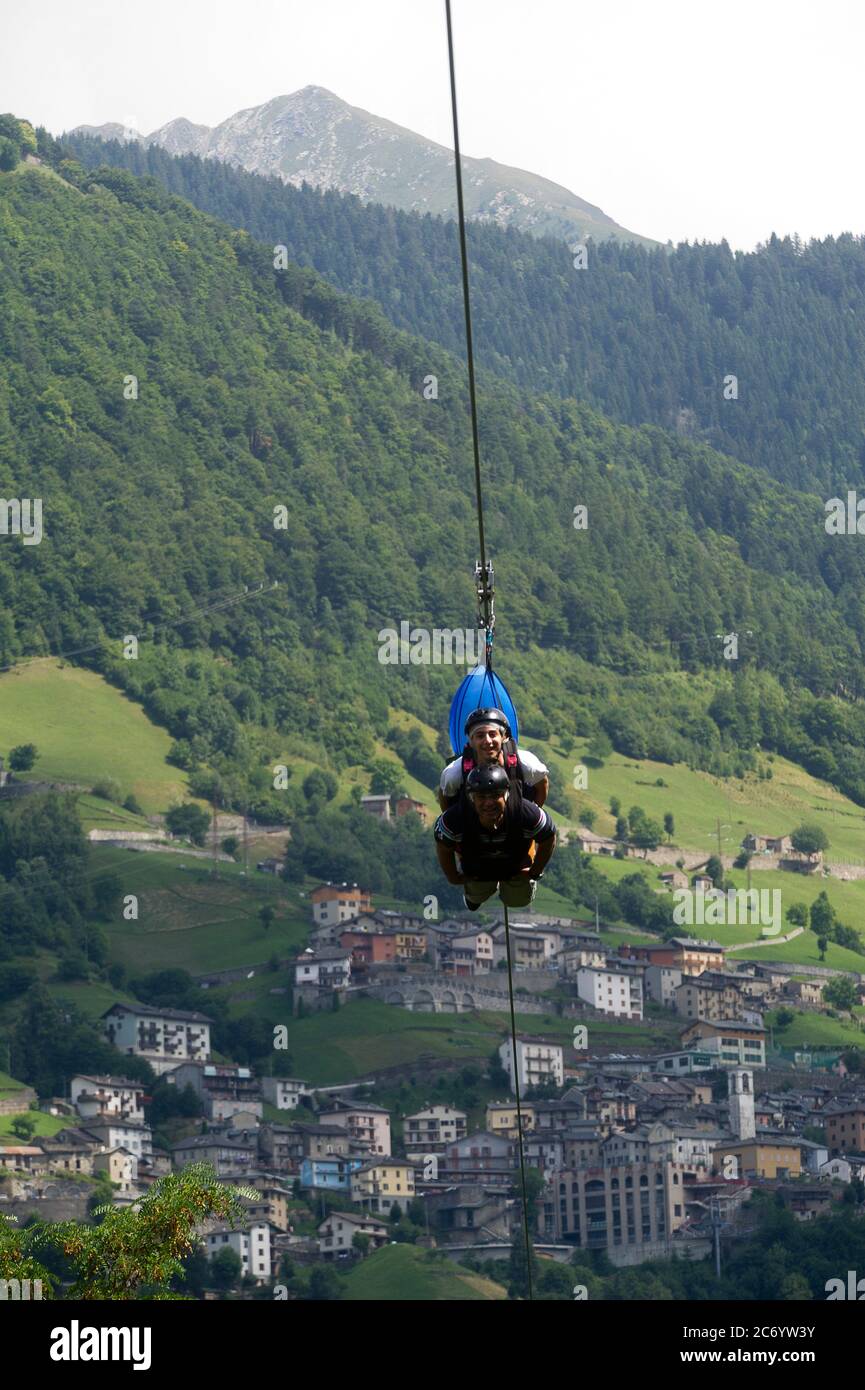 Italy - Lombardy - Valtellina - Albaredo for S. Marco - Volo d'Angelo ...