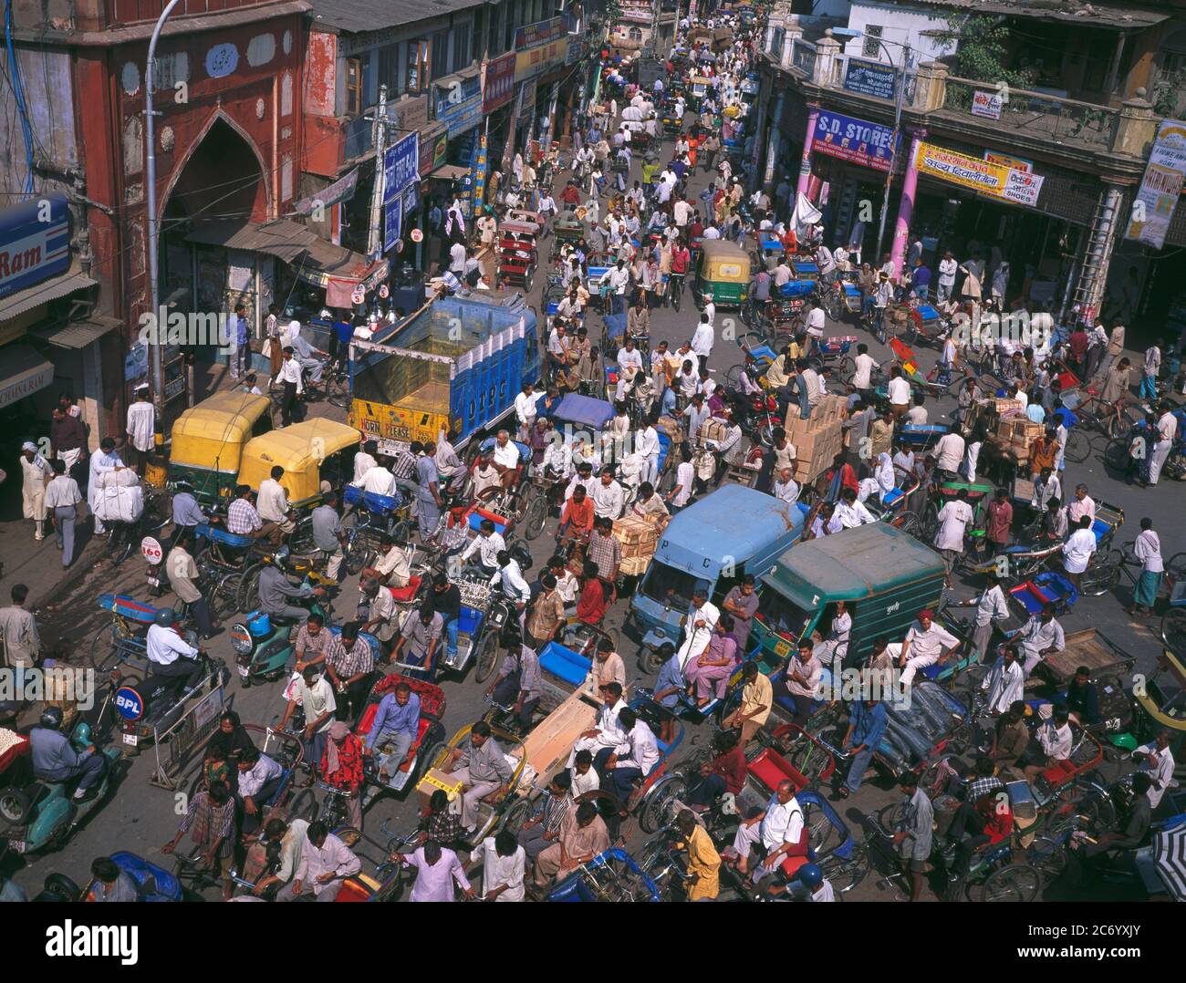 Indian men going to market hi-res stock photography and images - Alamy
