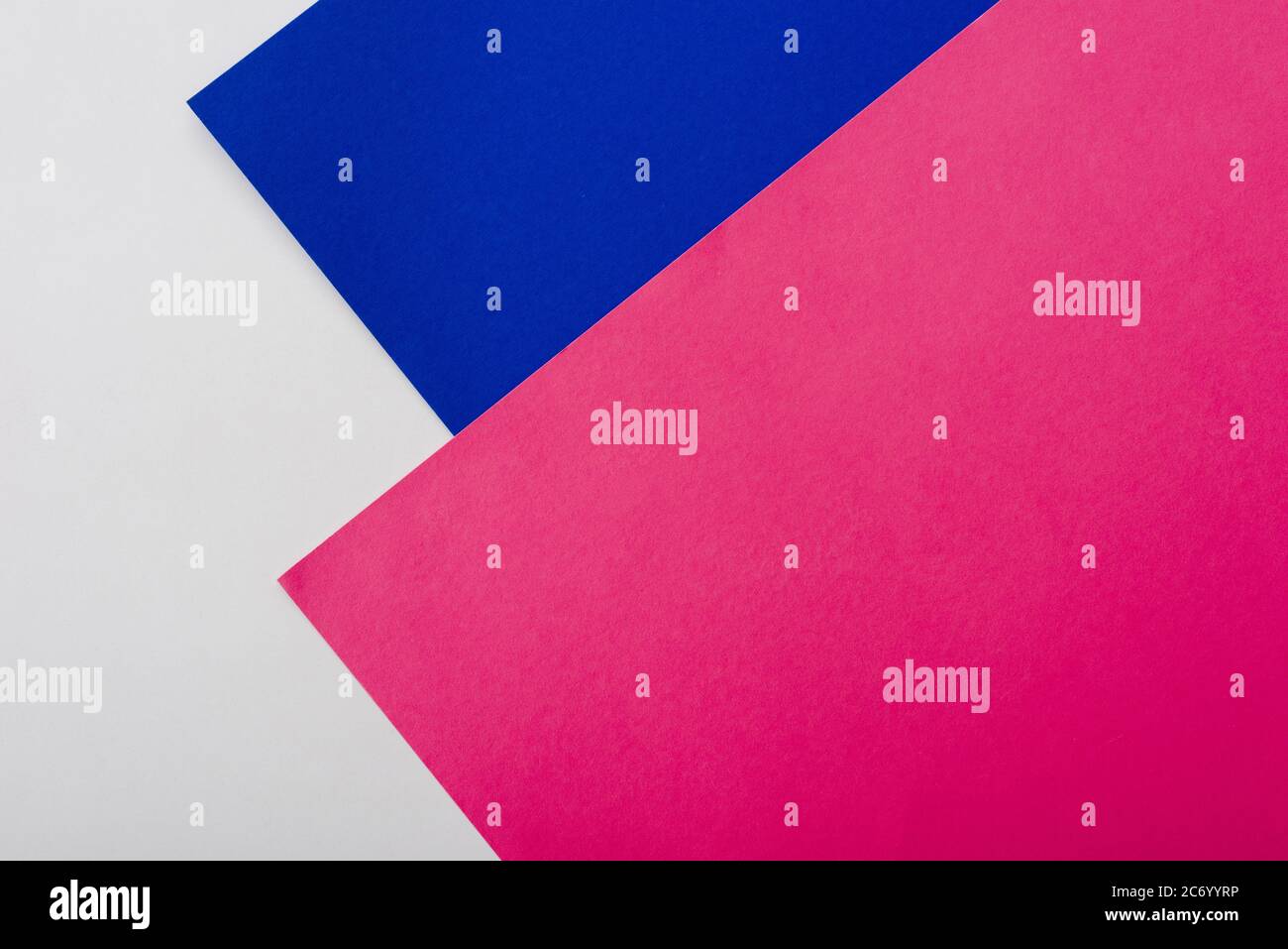 abstract geometric background with white, pink, blue paper Stock Photo ...