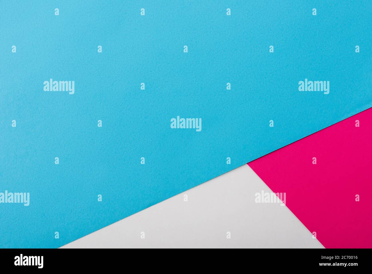 abstract geometric background with white, pink, blue paper Stock Photo ...