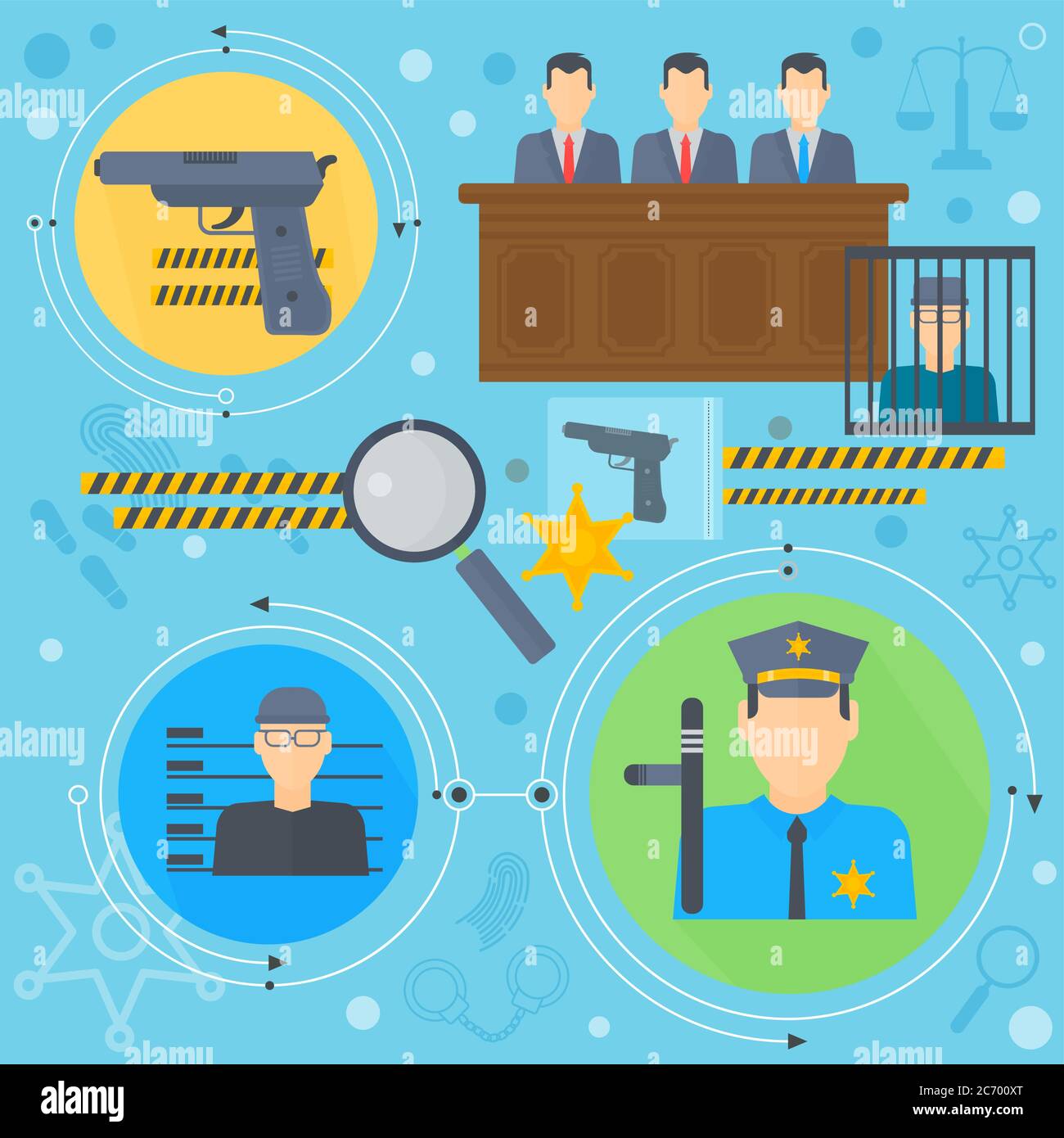Crime punishment infographics hi-res stock photography and images - Alamy