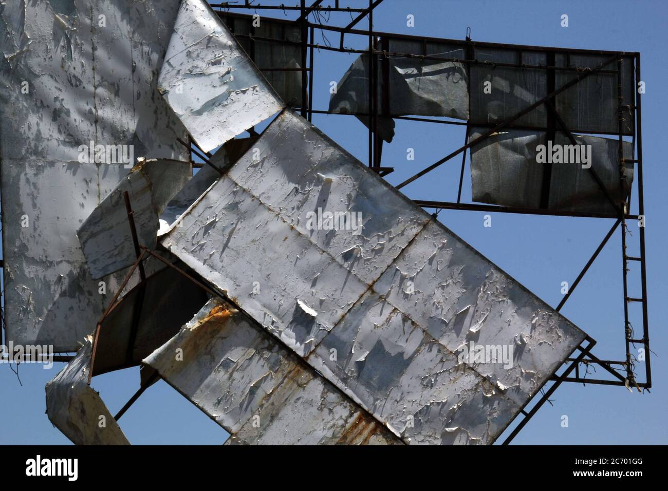 Broken advertising sign abandoned hi-res stock photography and images ...