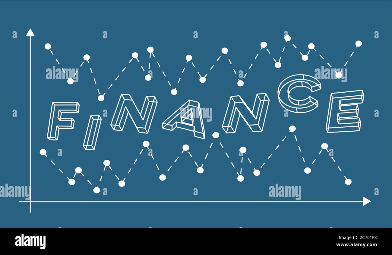 Financial trends graph. Abstract vector illustration Stock Vector Image ...