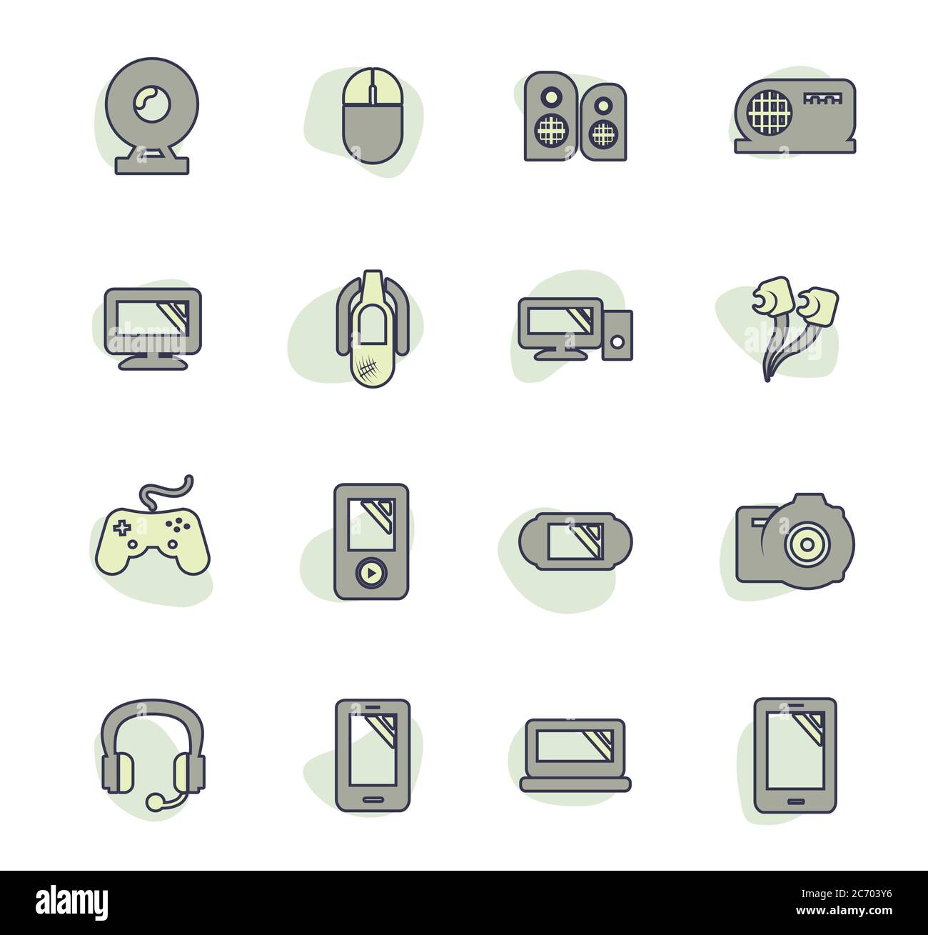 Gadget icons set Stock Vector Image & Art - Alamy