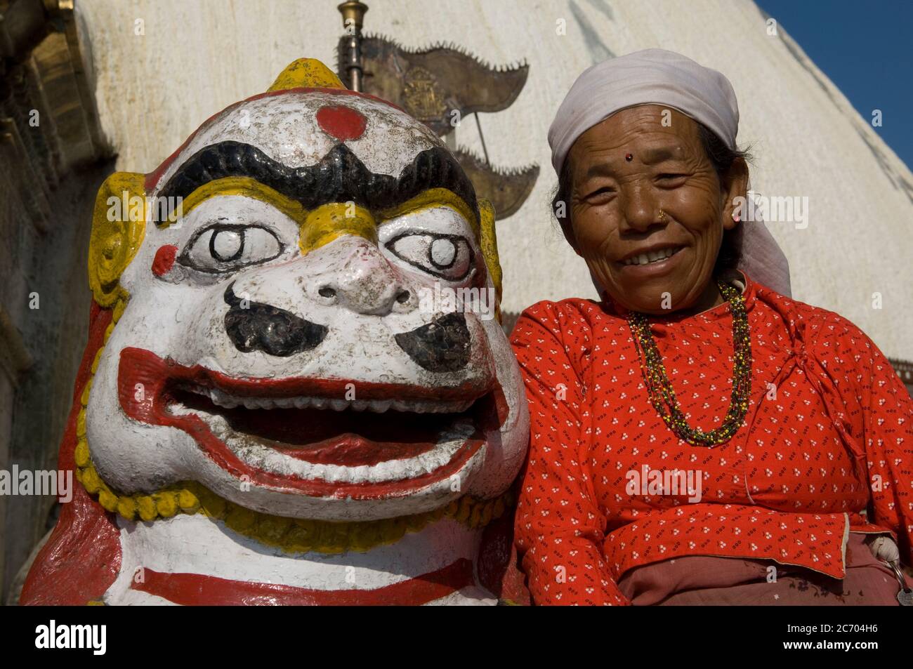 Nepal kathmandu woman smiling hi-res stock photography and images - Alamy
