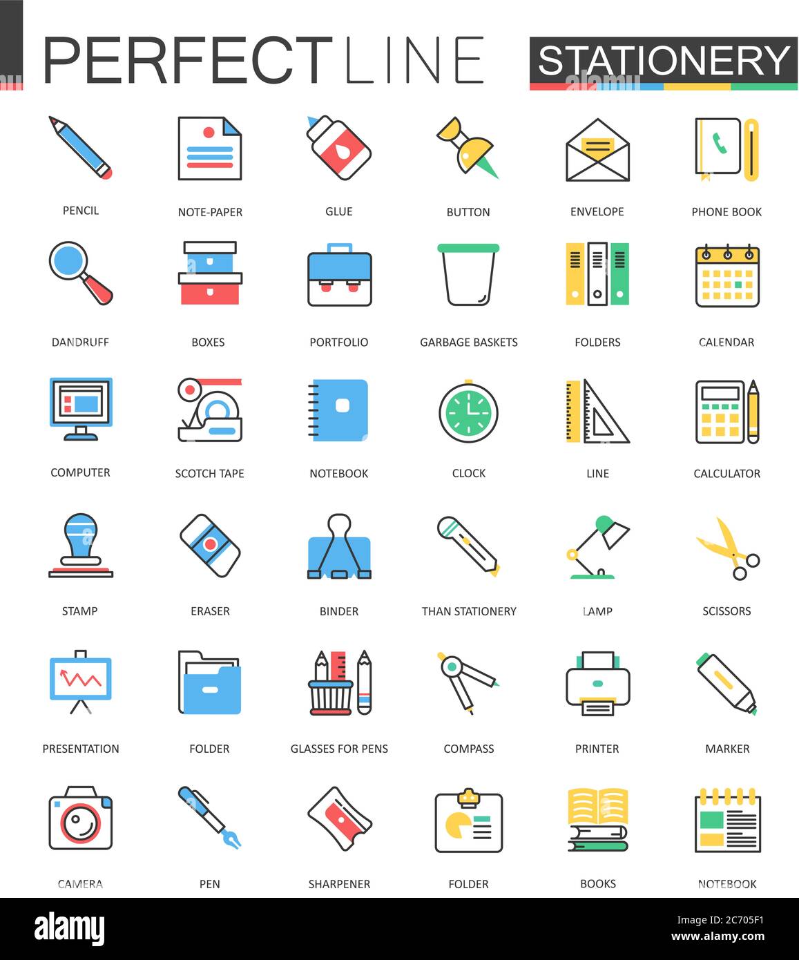 Line design vector icons Stock Vector Images - Alamy