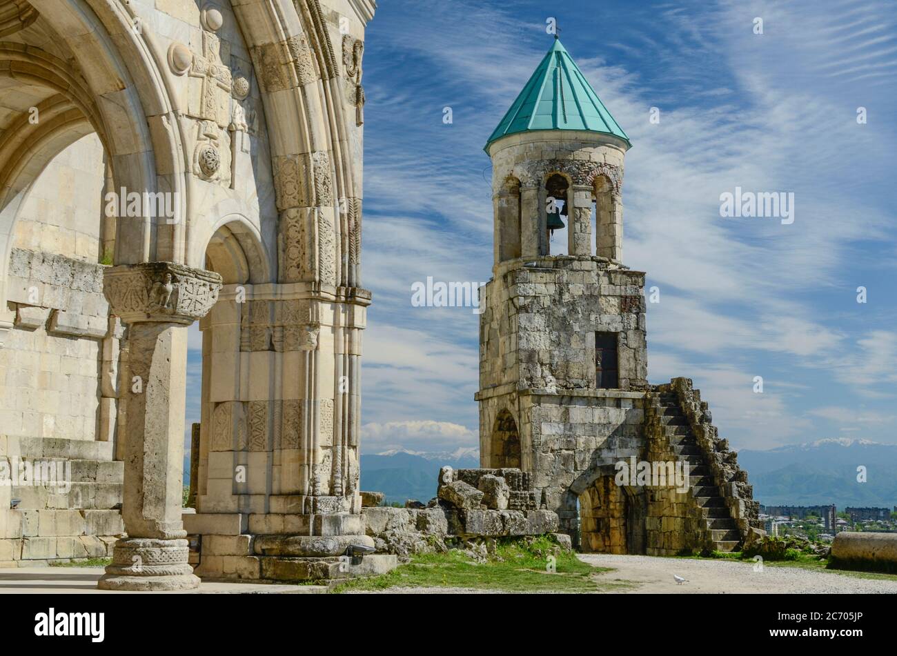 bell tower of the old church Stock Photo - Alamy