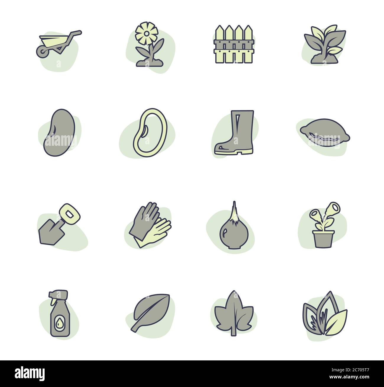 Gardening icons set Stock Vector Image & Art - Alamy