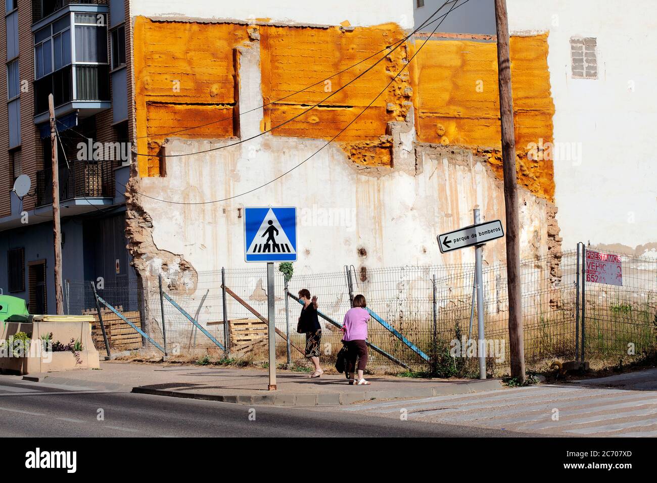 Two women saying goodbye to each other, Spain Stock Photo - Alamy
