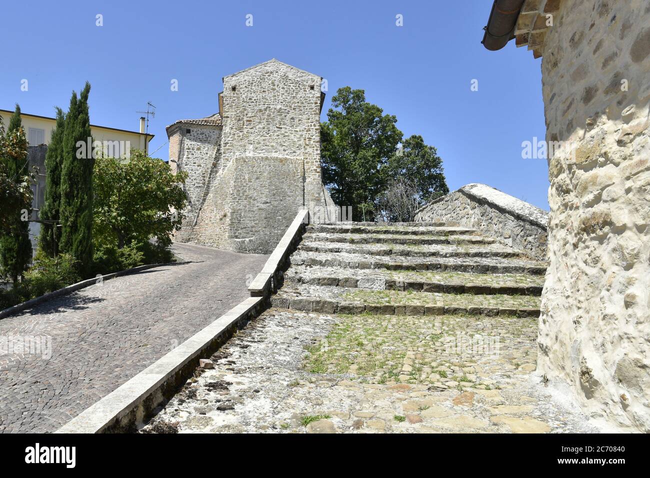 The old city of Cairano, Italy Stock Photo - Alamy