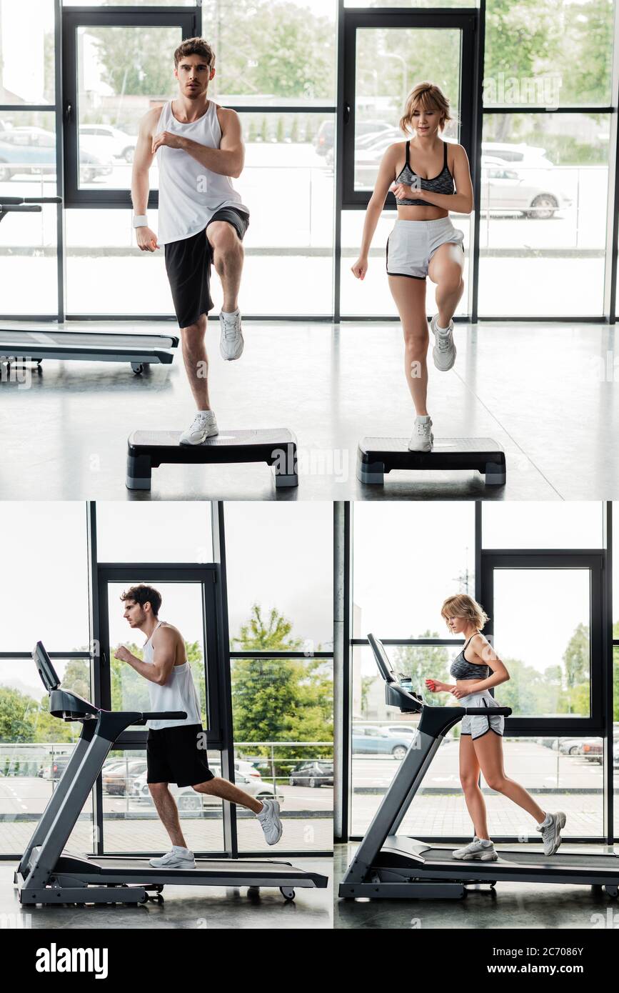 People Exercising In Gym