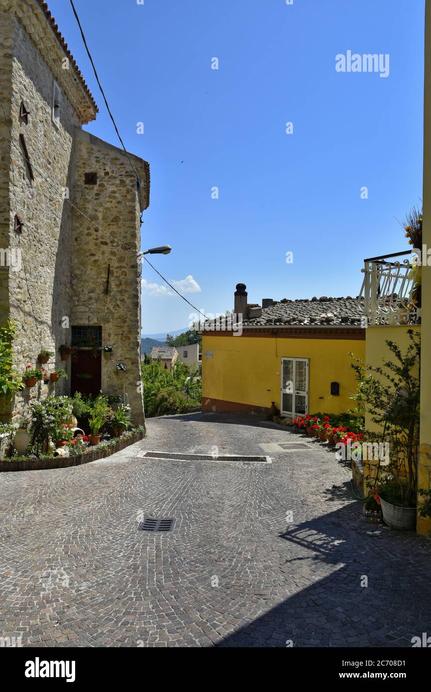 The old city of Cairano, Italy Stock Photo - Alamy