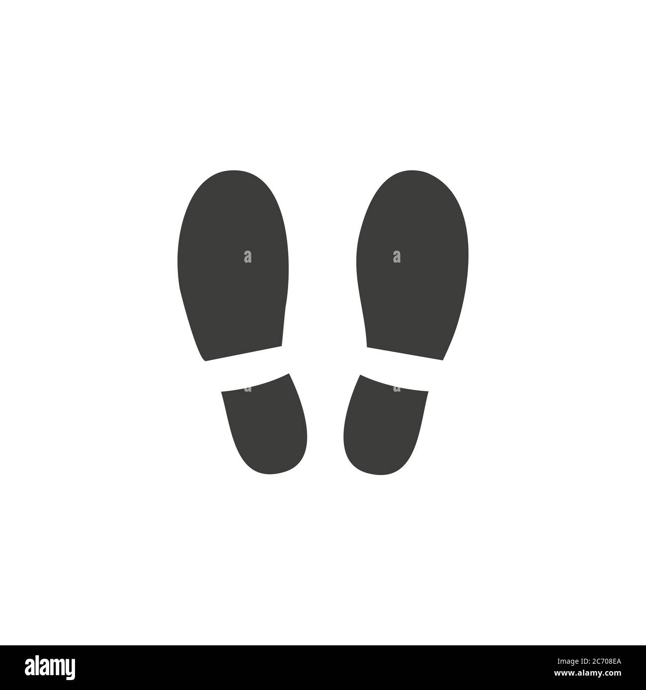 Shoe footprint icon. Vector foot wears Stock Vector Image & Art - Alamy