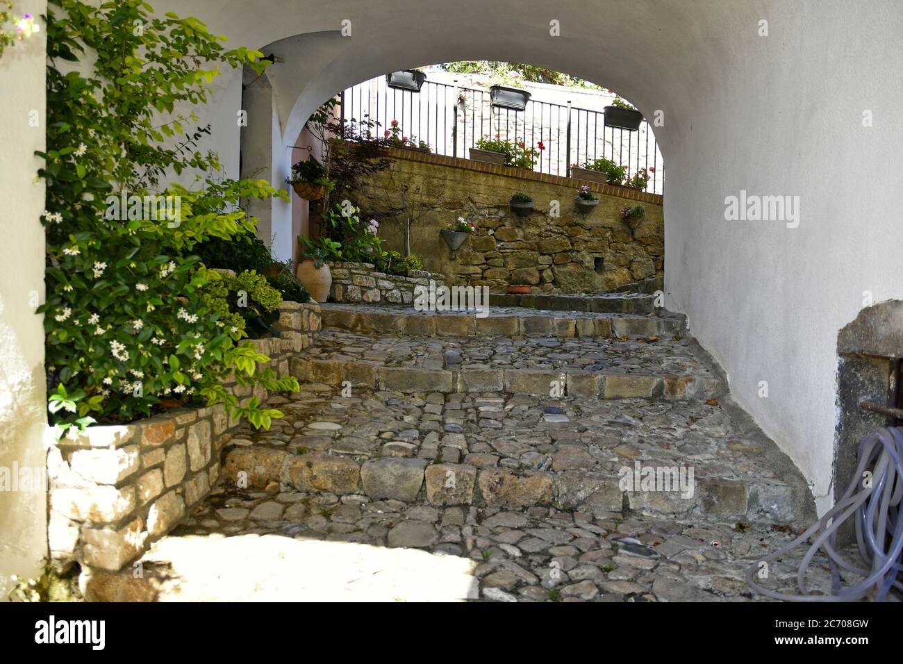 The old city of Cairano, Italy Stock Photo - Alamy
