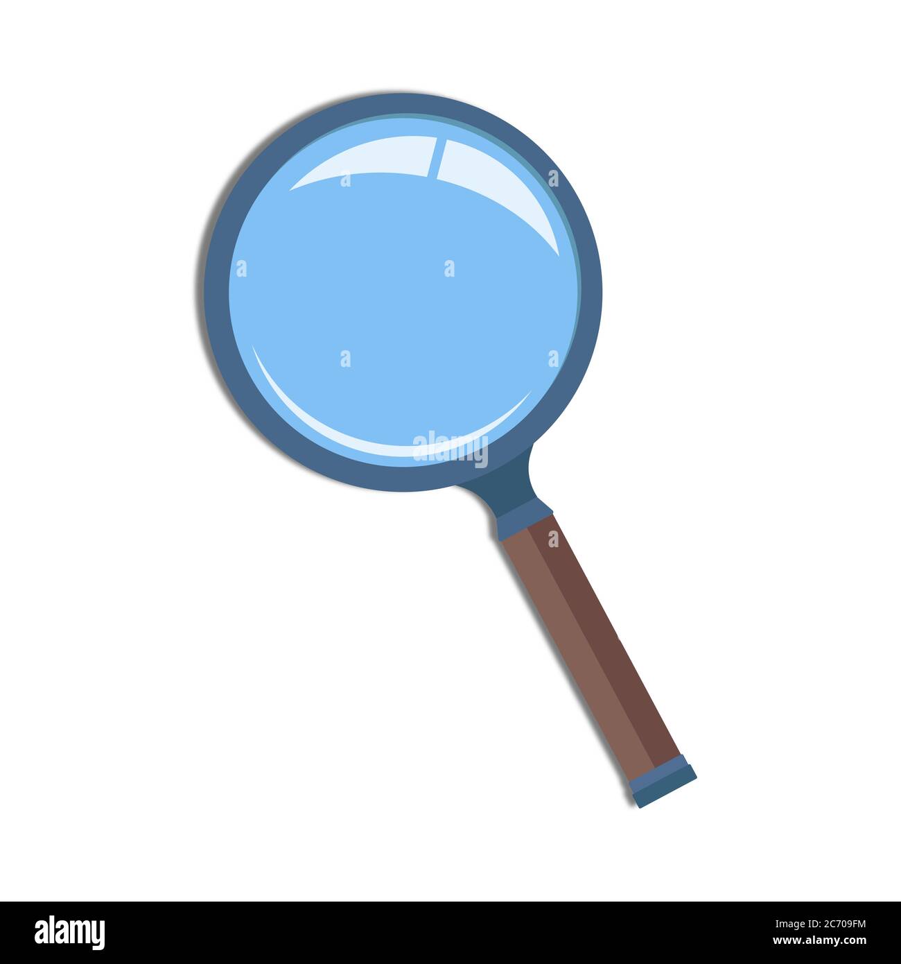 magnifying glass. vector illustration in flat design Stock Vector Image ...