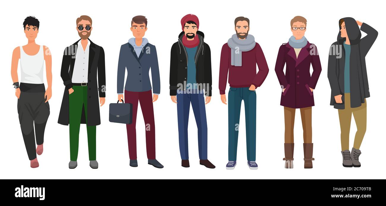 Handsome Guy Cartoon Characters