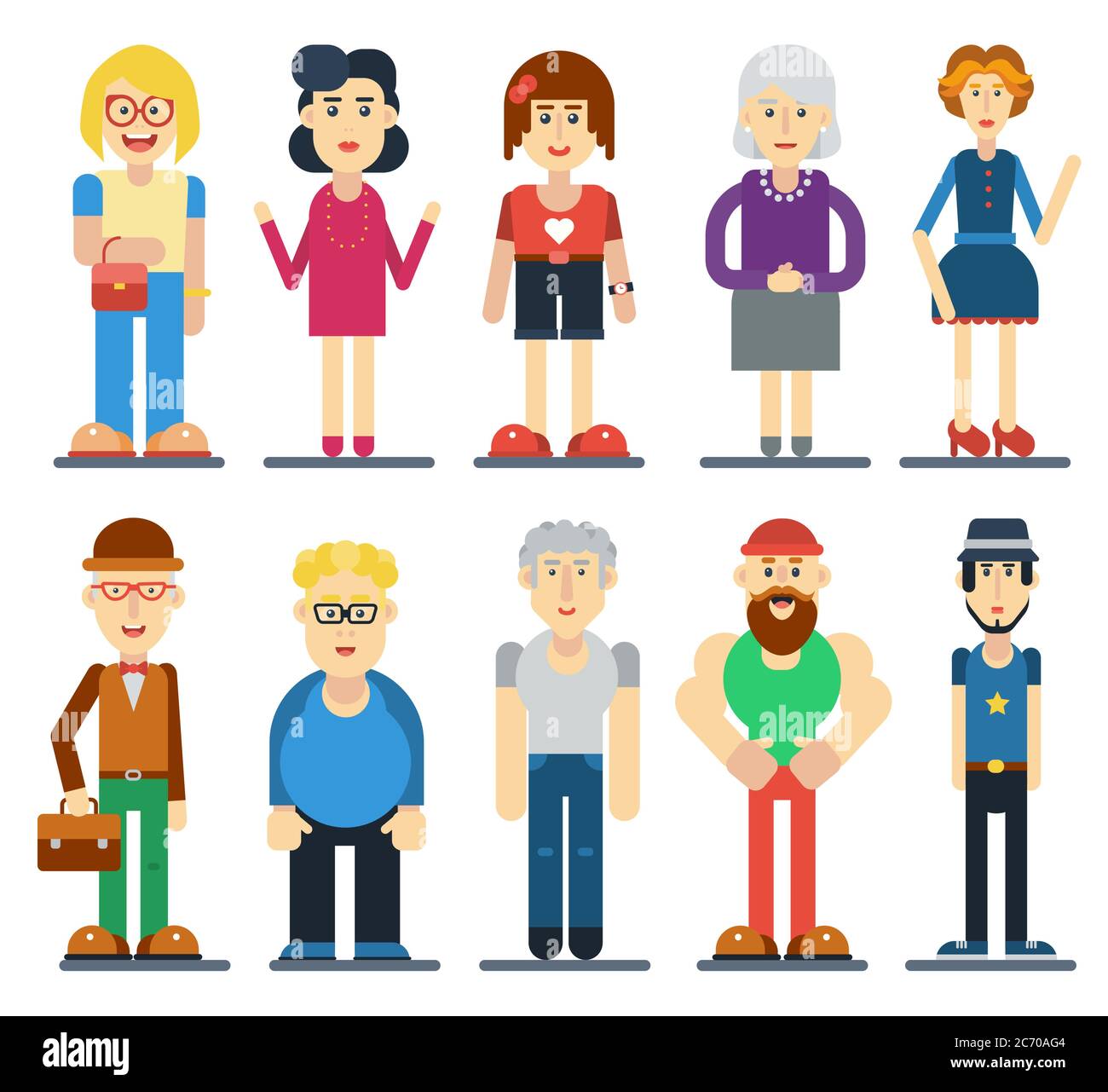 Cute people vector Stock Vector Images - Alamy