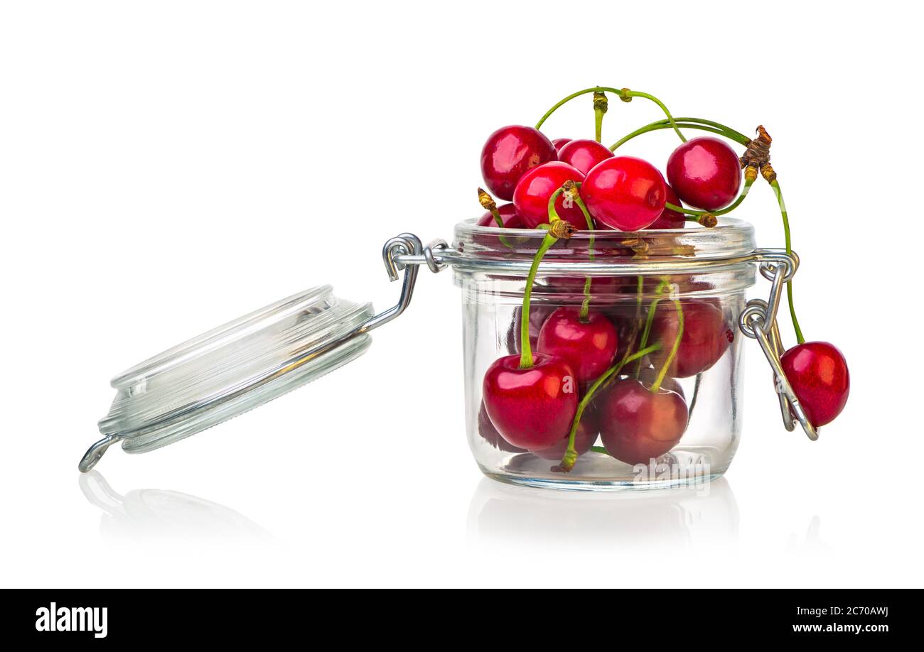 Cherry in container Cut Out Stock Images & Pictures - Alamy