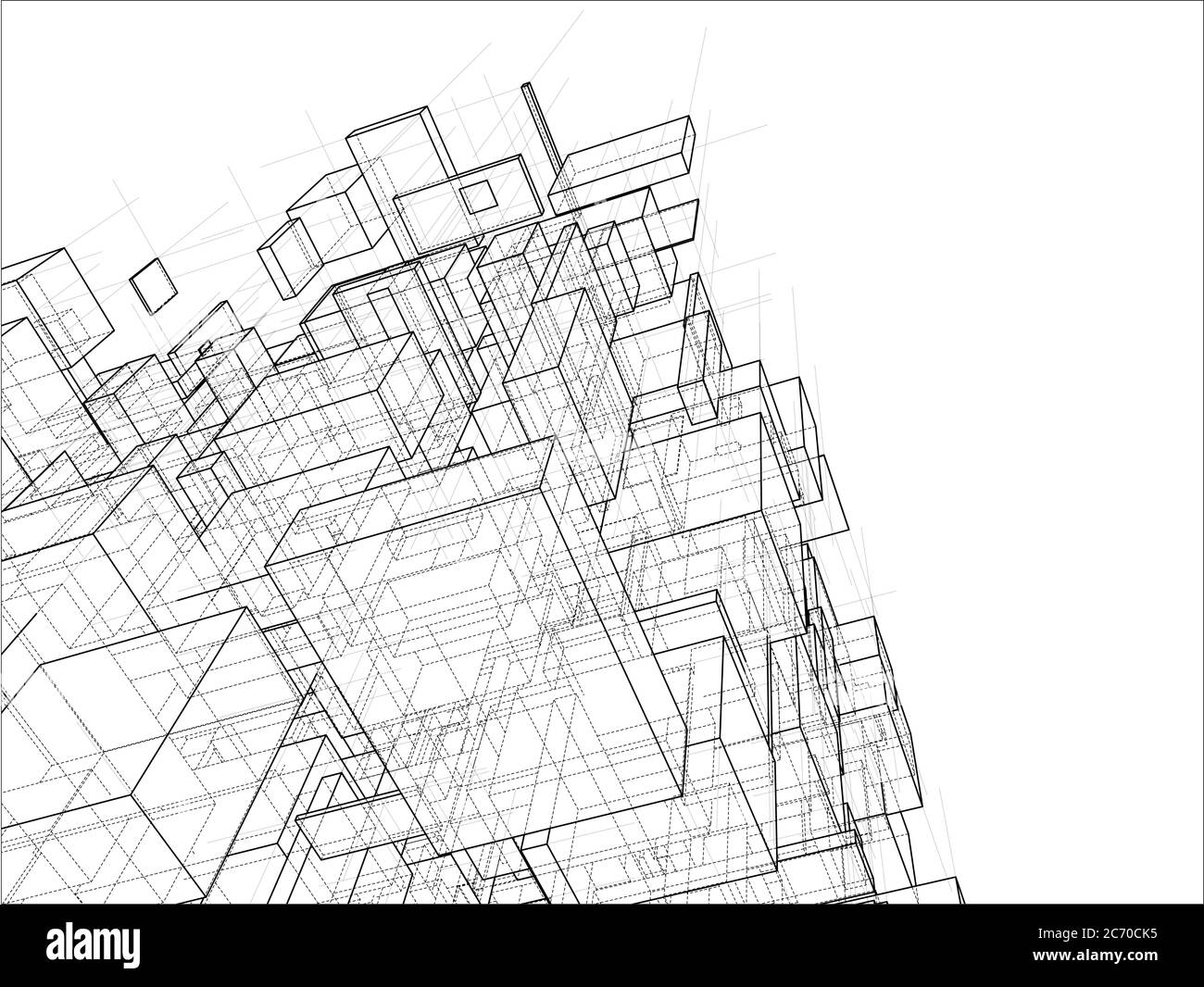 Abstract boxes background Stock Photo - Alamy