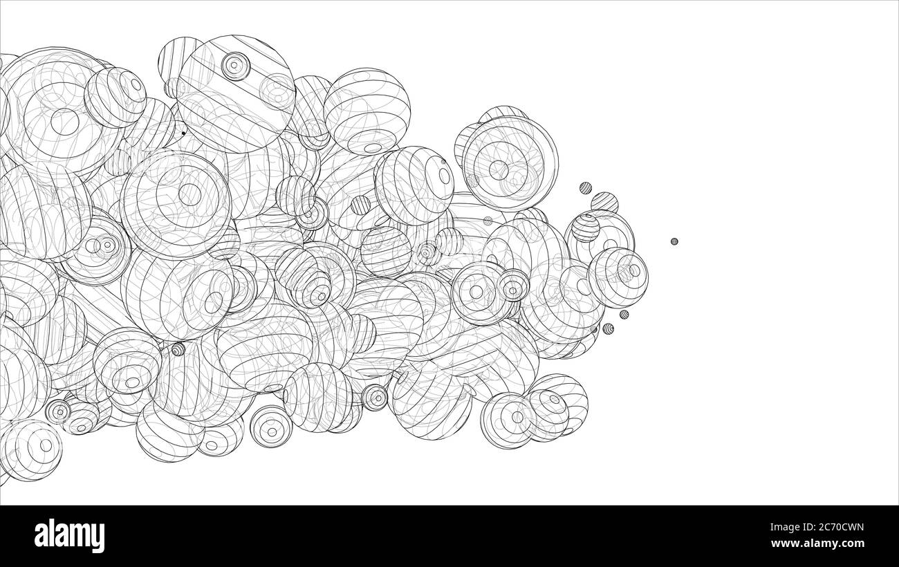 Abstract spheres background Stock Photo - Alamy