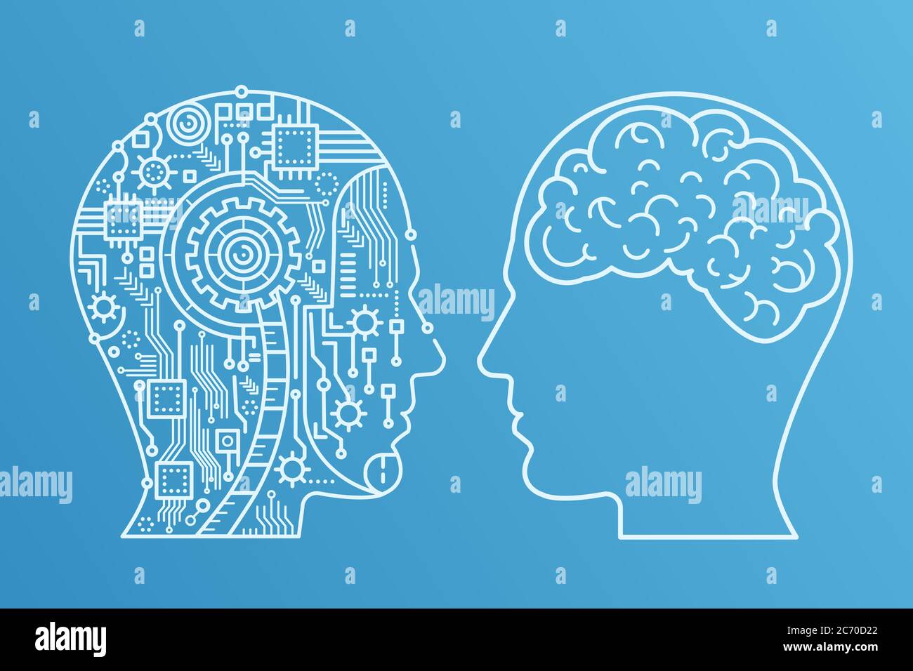 Human cyborg brain hi-res stock photography and images - Alamy