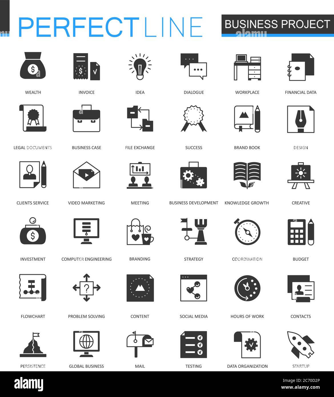Project management icons hi-res stock photography and images - Alamy