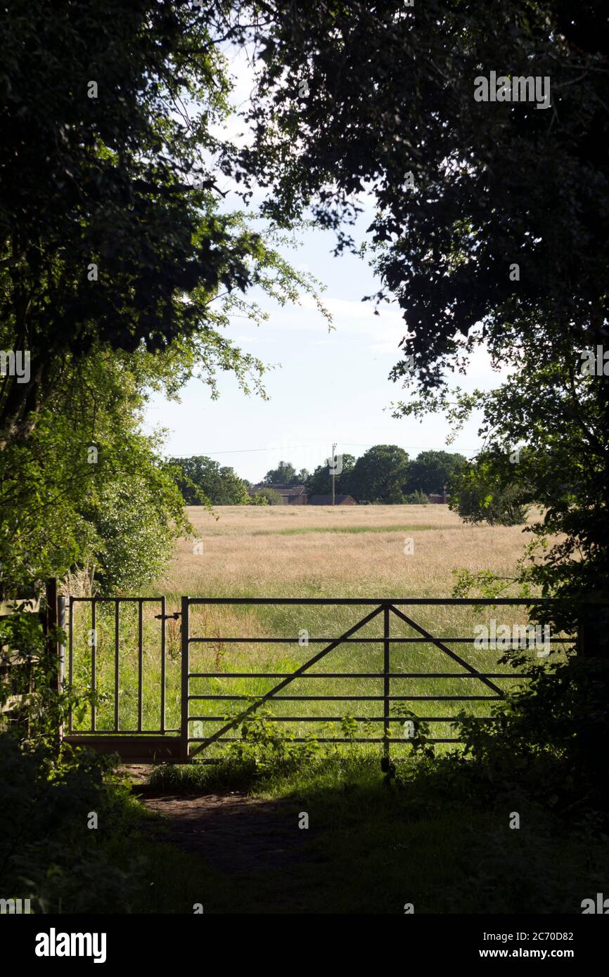Gates in a field hi-res stock photography and images - Alamy