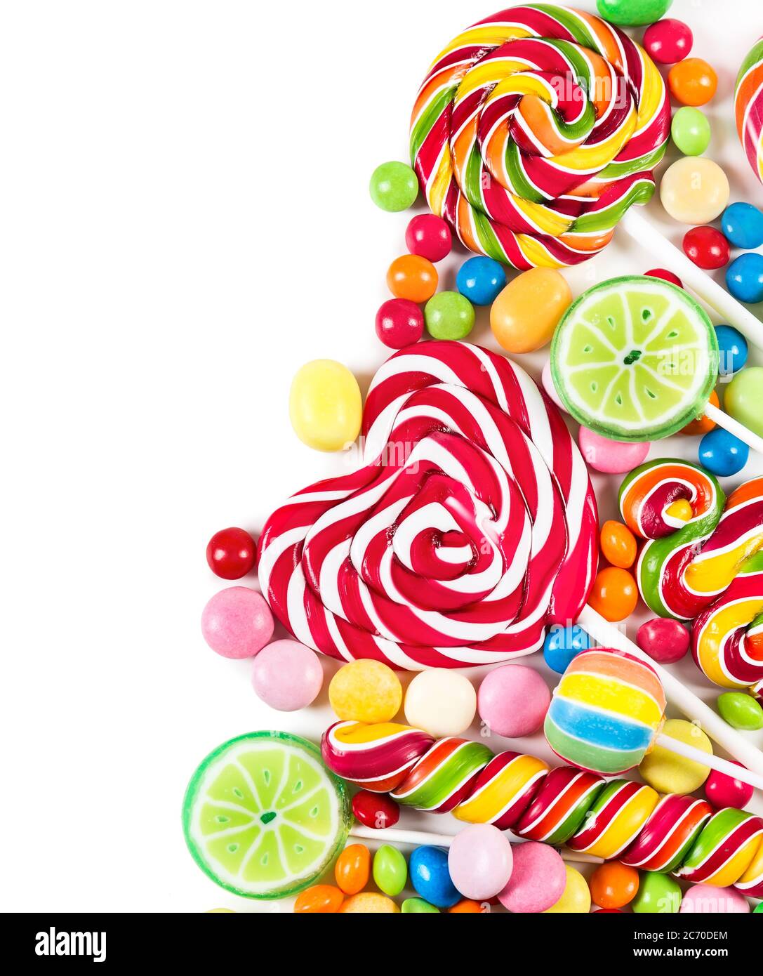 Different lollipops on stick hi-res stock photography and images - Alamy