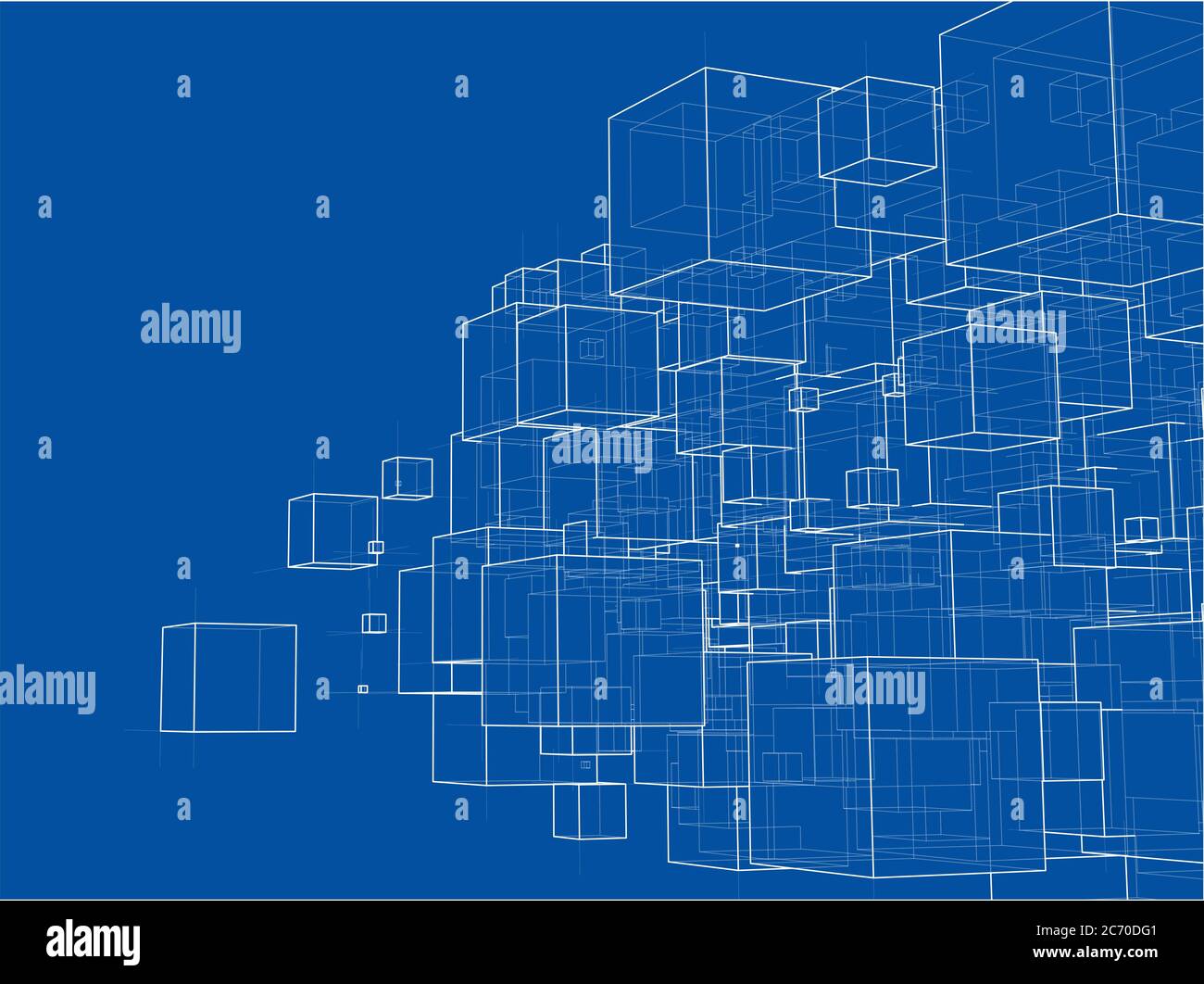 Abstract boxes background Stock Photo - Alamy