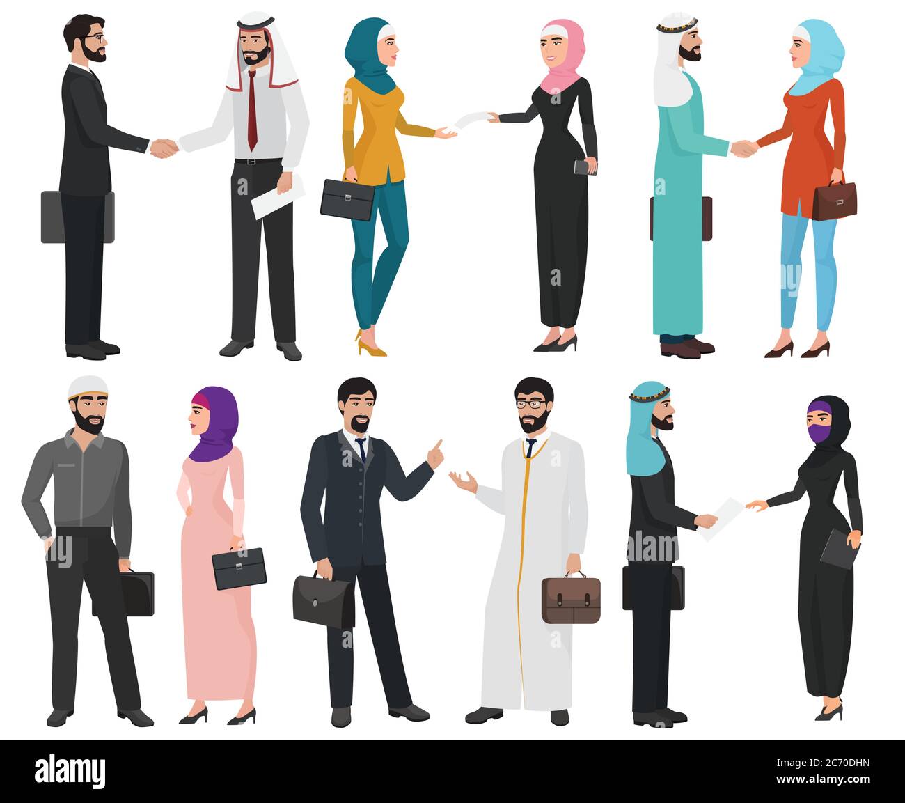 Professional muslim business team Stock Vector Images - Alamy