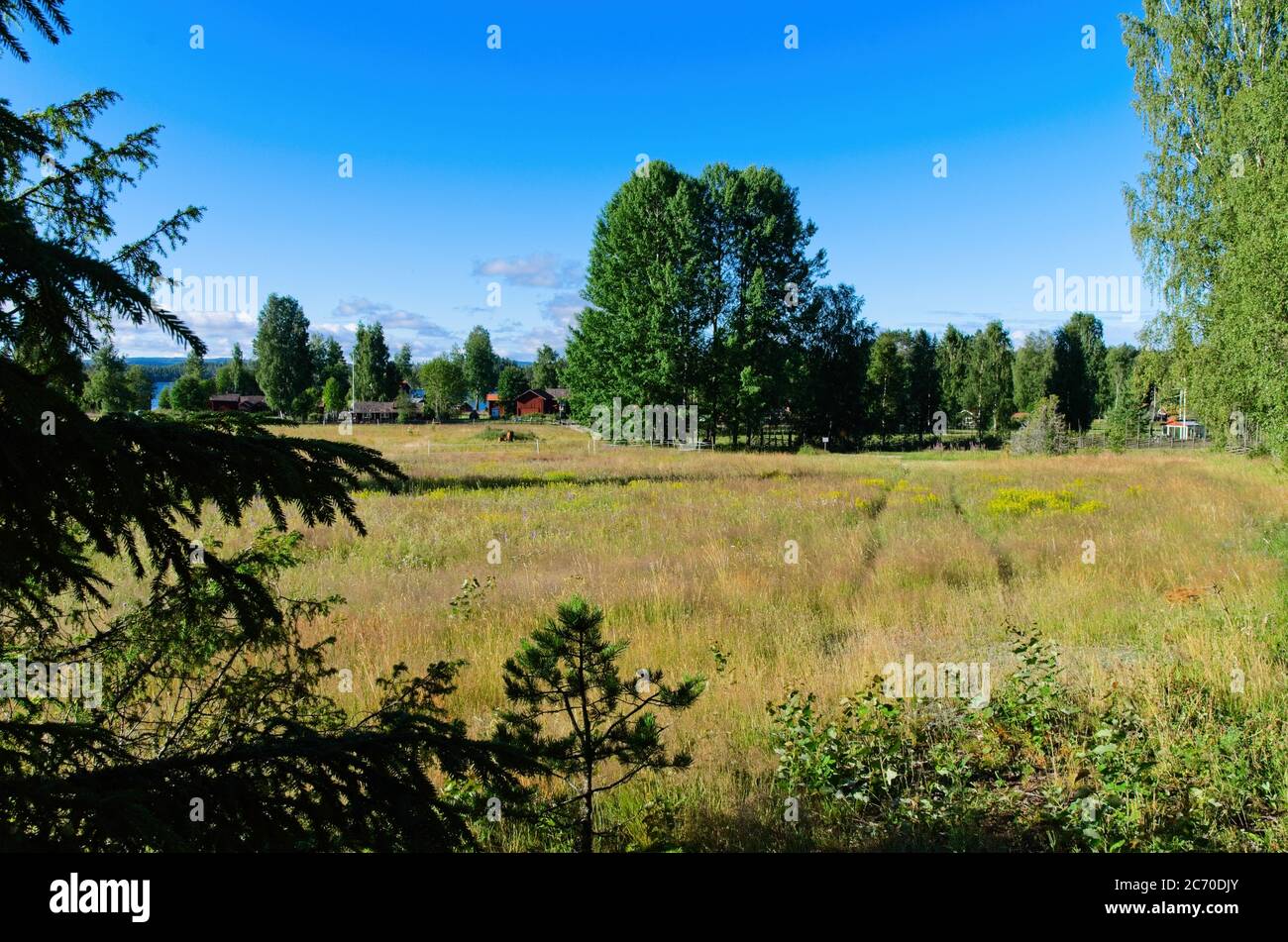 The small village of Dala Floda in rural Dalarna,Sweden Stock Photo - Alamy
