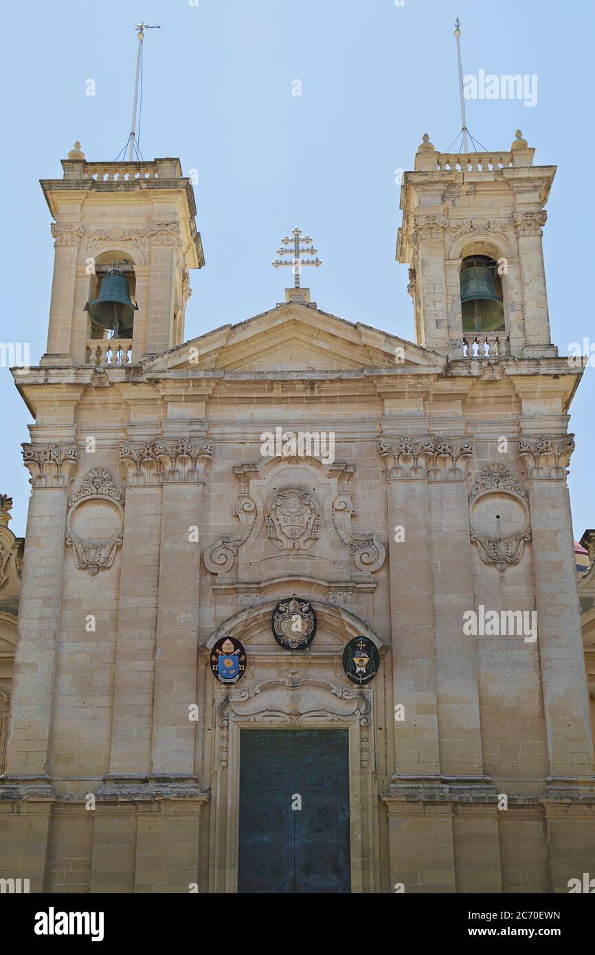 St george basilica gozo facade hi-res stock photography and images - Alamy