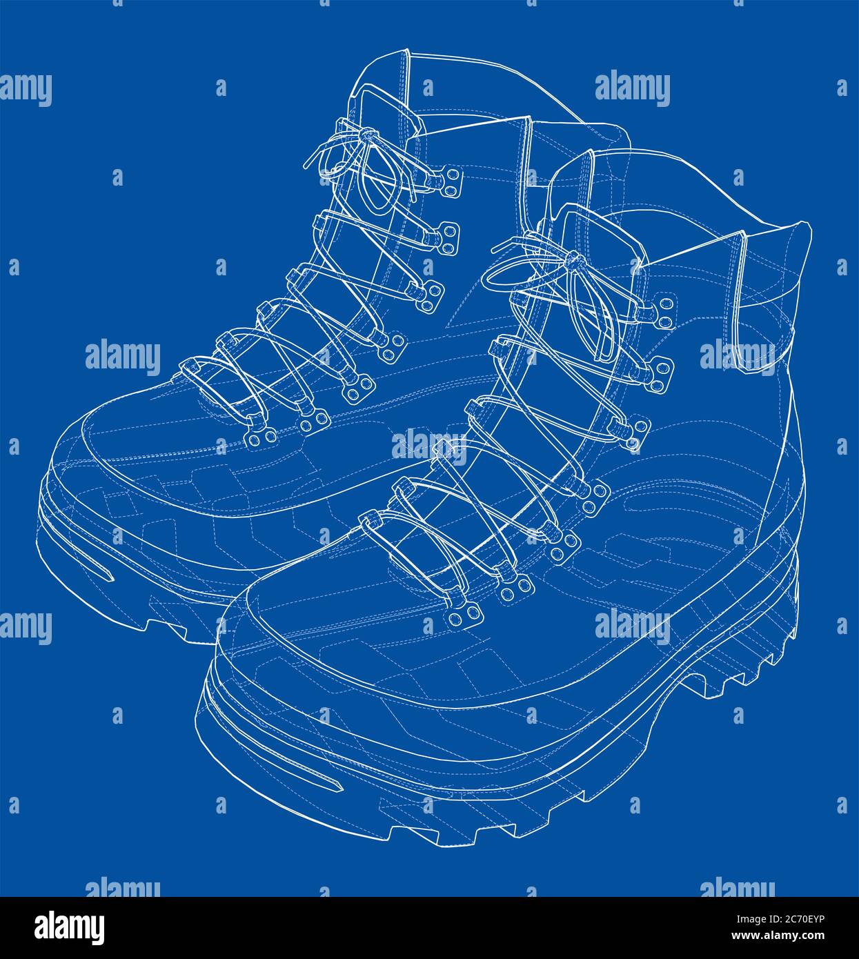 Mens boot concept. 3D illustration Stock Photo - Alamy