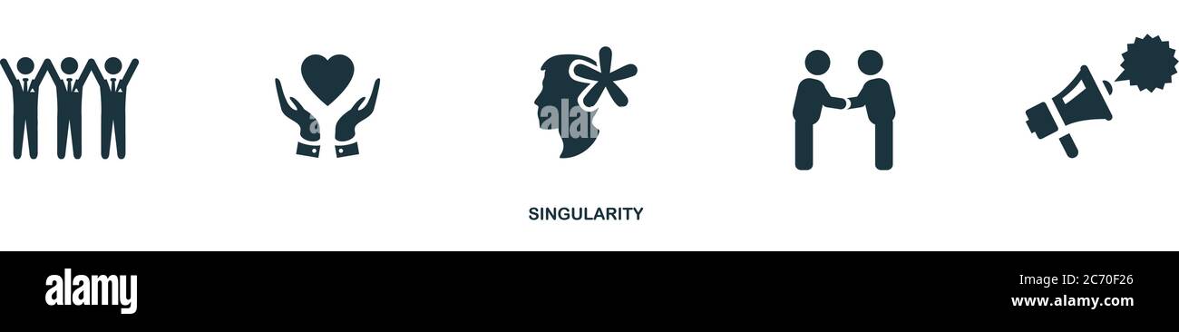 Singularity icon. Simple element from business management collection ...