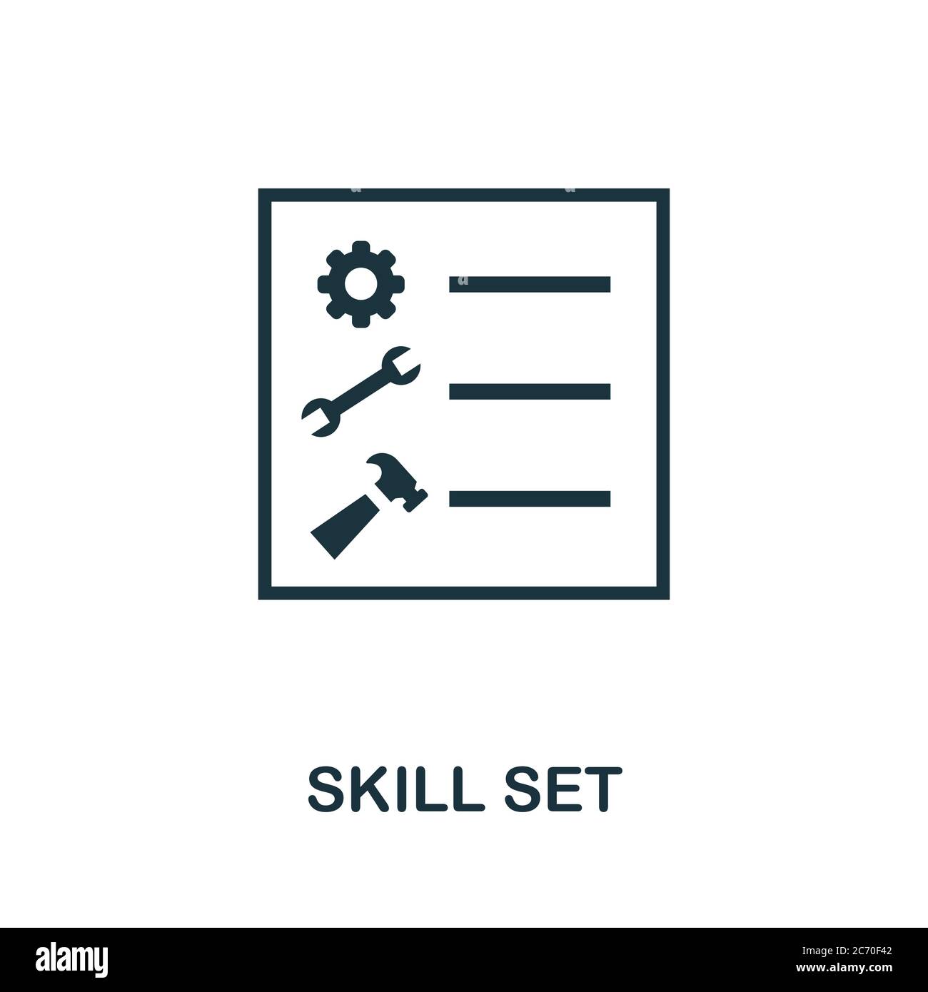 Skill Set icon. Simple element from business management collection ...