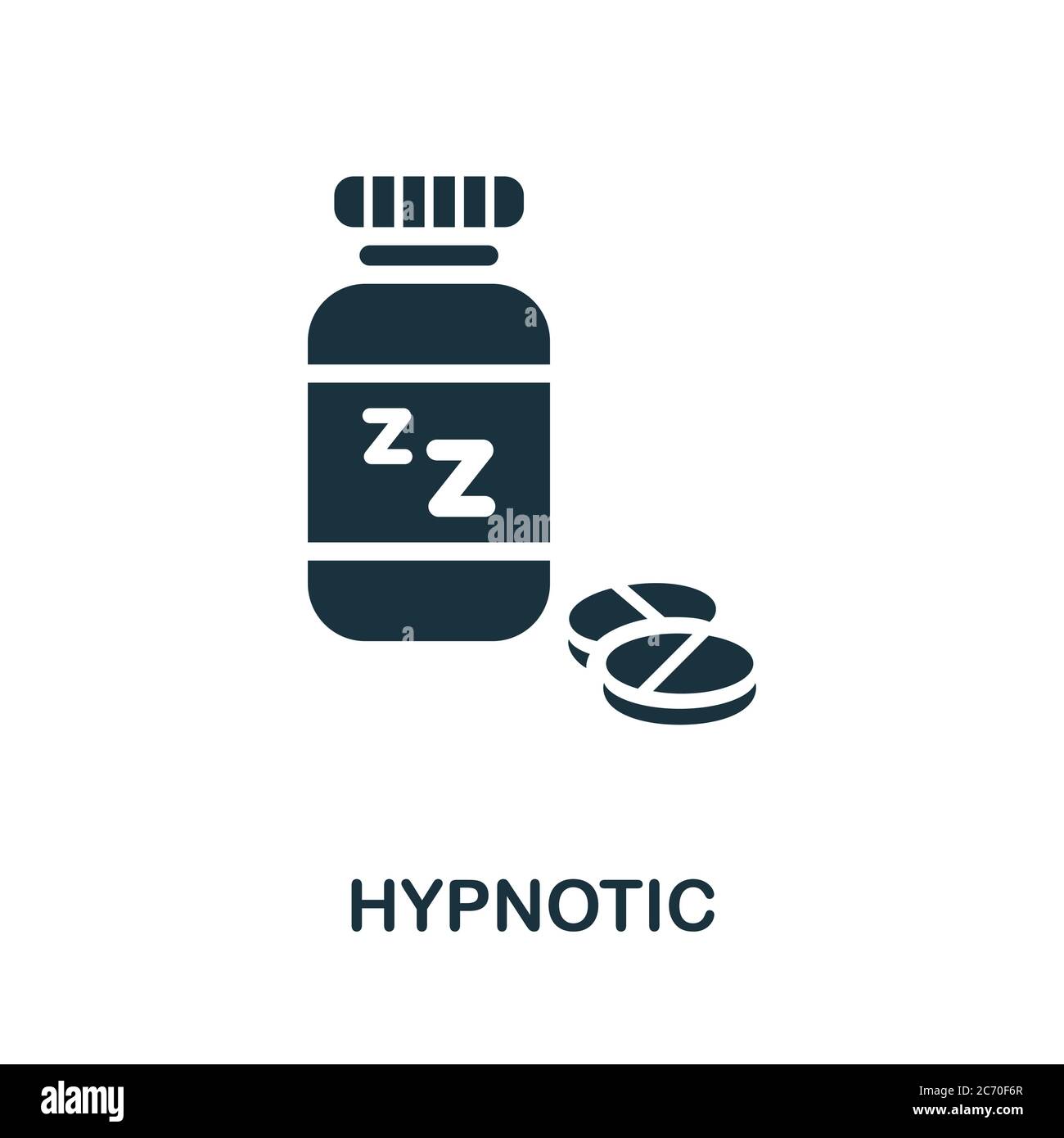 Hypnotic icon. Simple element from well sleep collection. Creative ...