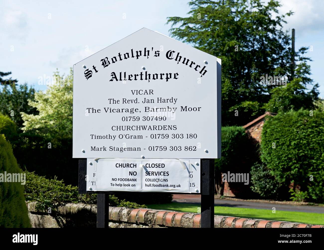 St Botolph's Church in the village of Allerthorpe, East Yorkshire ...