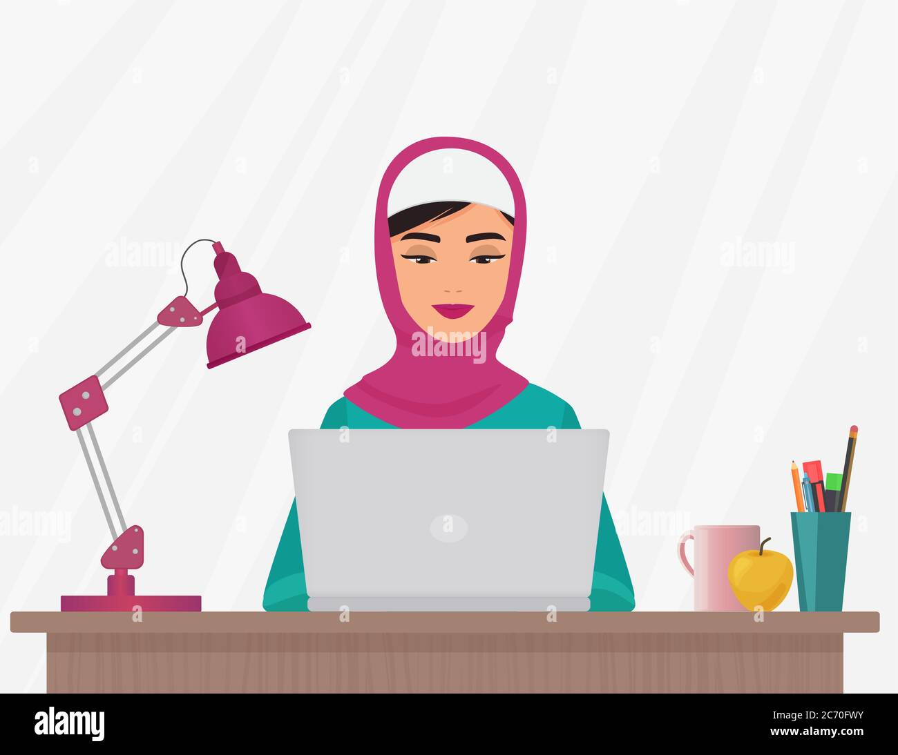 Working arabian Stock Vector Images - Alamy
