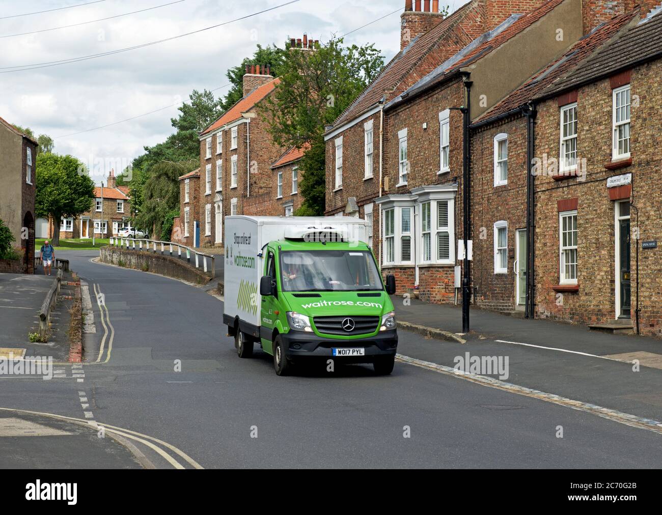 Waitrose delivery van in Easingwold, North Yorkshire, England UK Stock ...