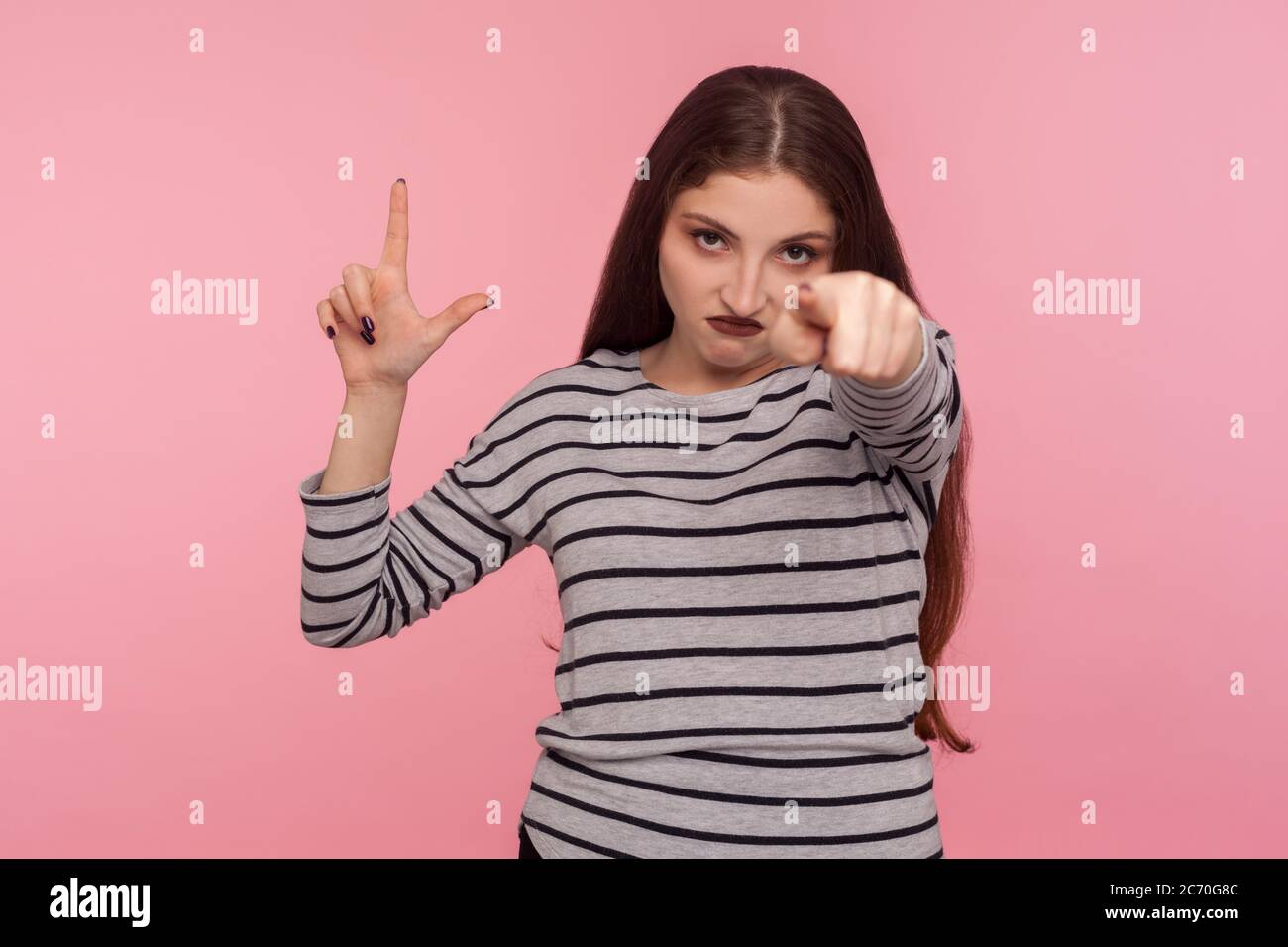 L loser sign hi-res stock photography and images - Alamy