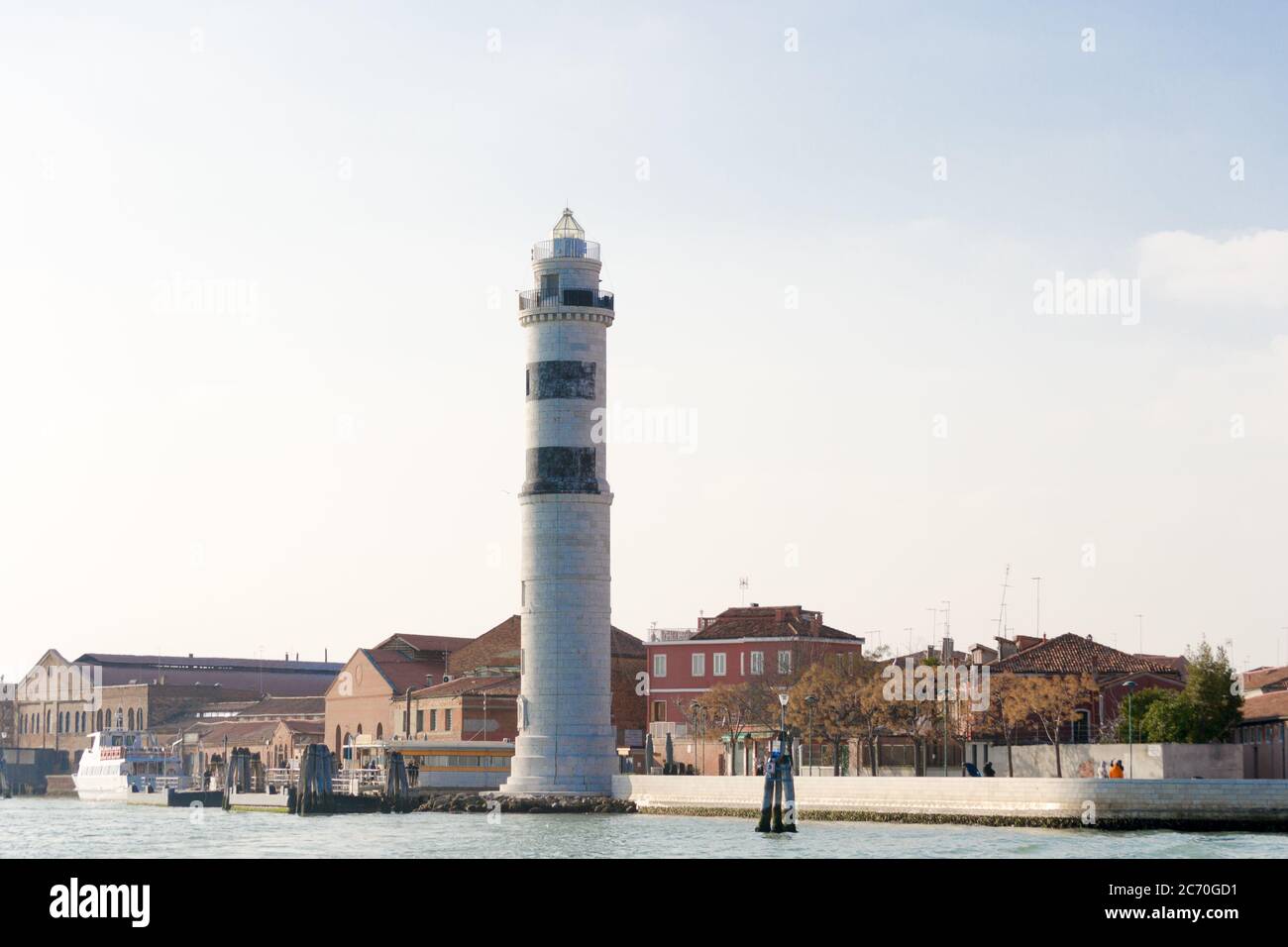 The beautiful lighthouse of Murano, the island in Venice lagoon famous ...