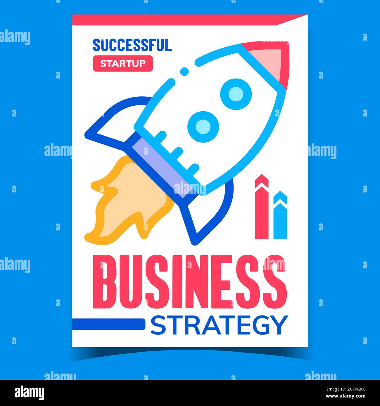 Business Strategy Creative Promo Banner Vector Stock Vector Image & Art ...