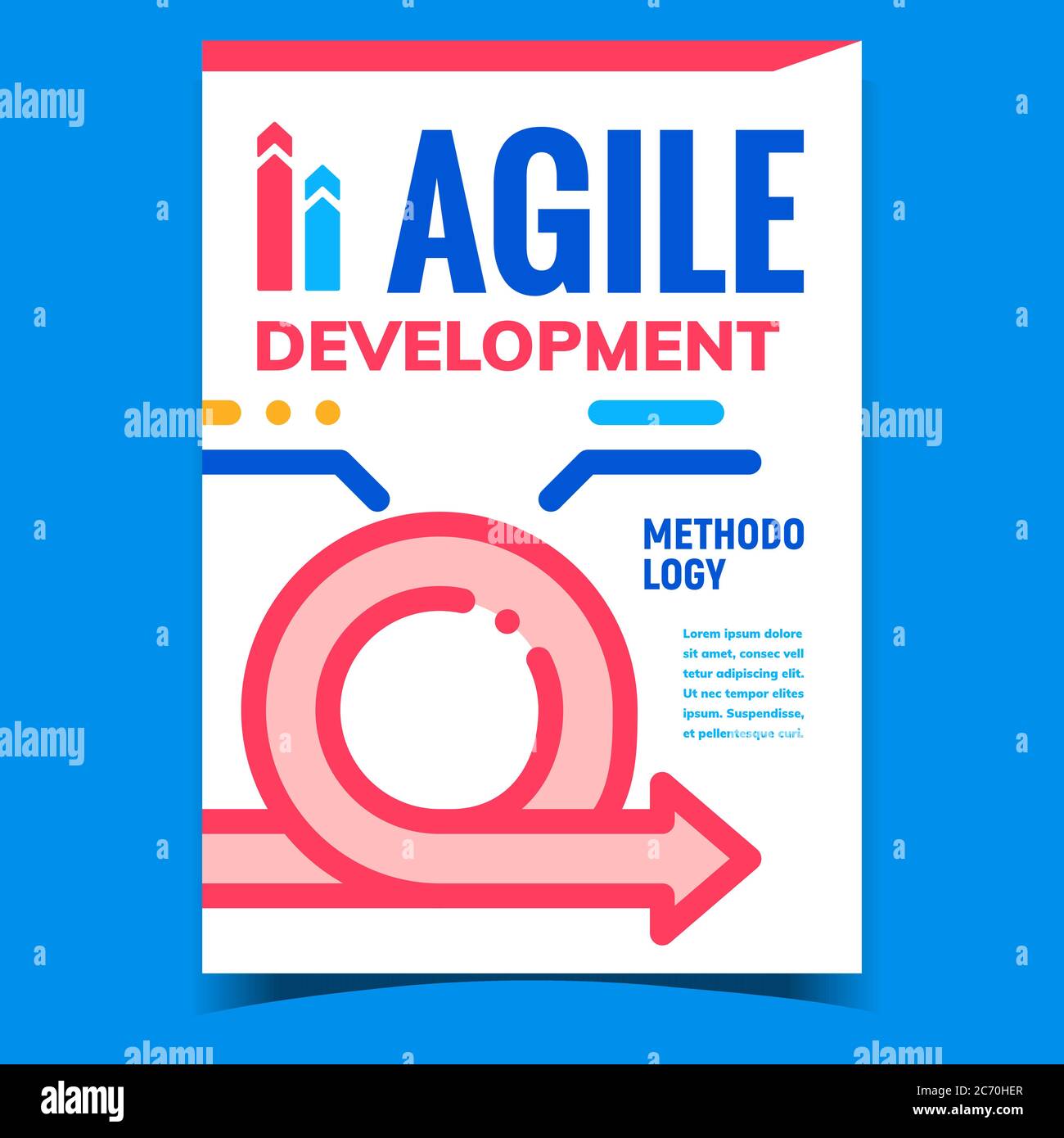 Agile Development Creative Promo Poster Vector Stock Vector Image & Art ...