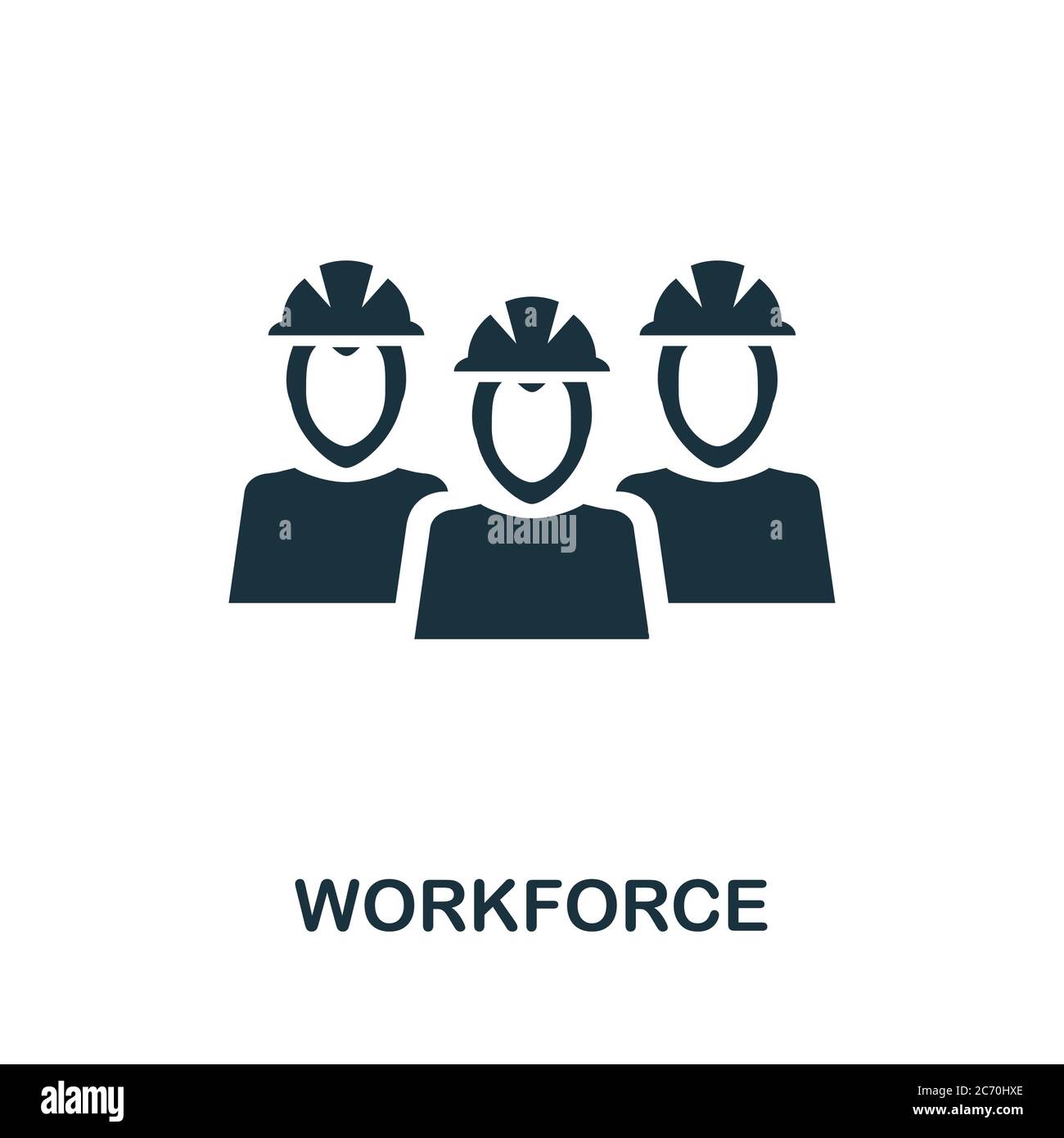 Workforce icon. Simple element from business management collection ...