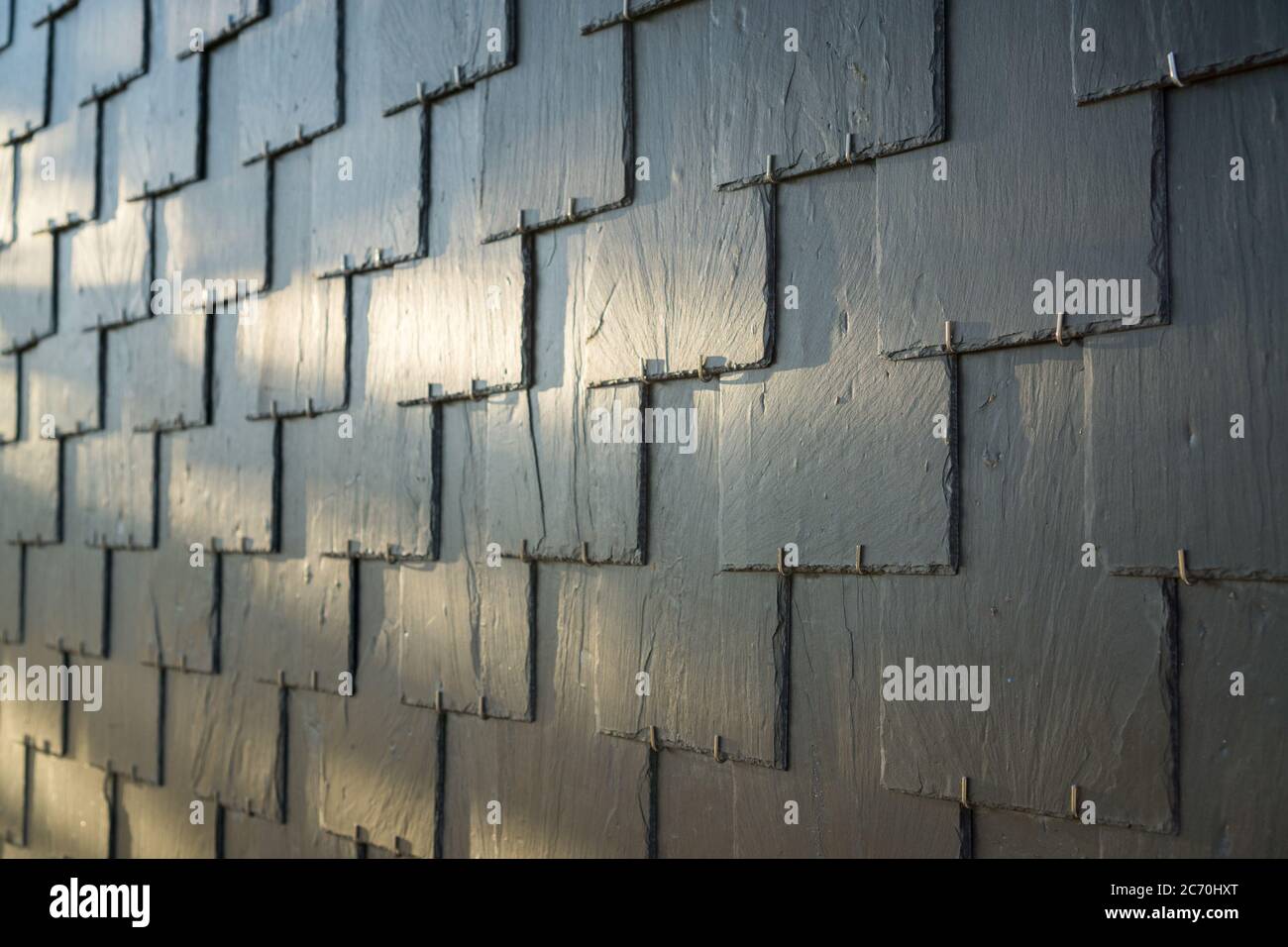 Pattern of slate wall Stock Photo - Alamy