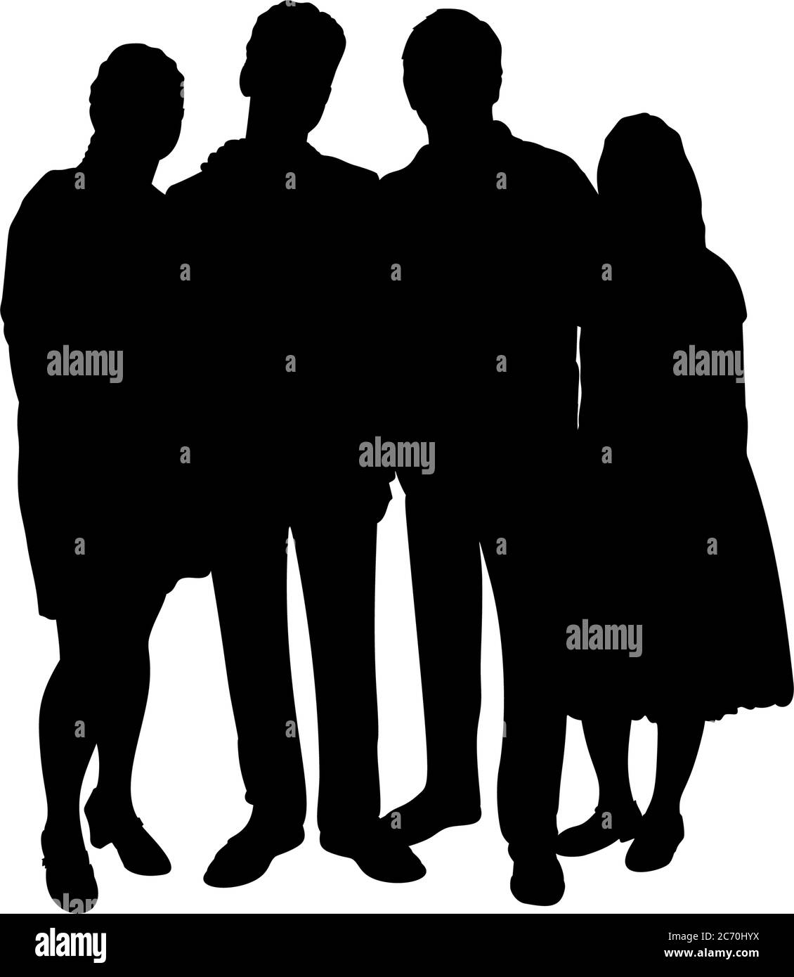 Parents with teenage son and daughter Stock Vector Images - Alamy