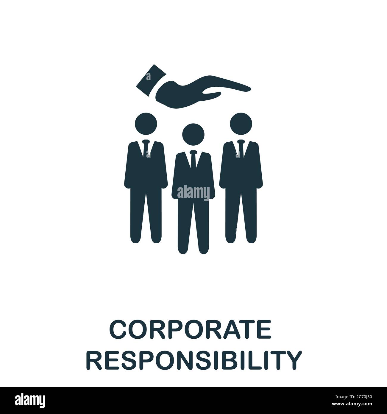 Corporate Responsibility icon. Simple element from business management ...
