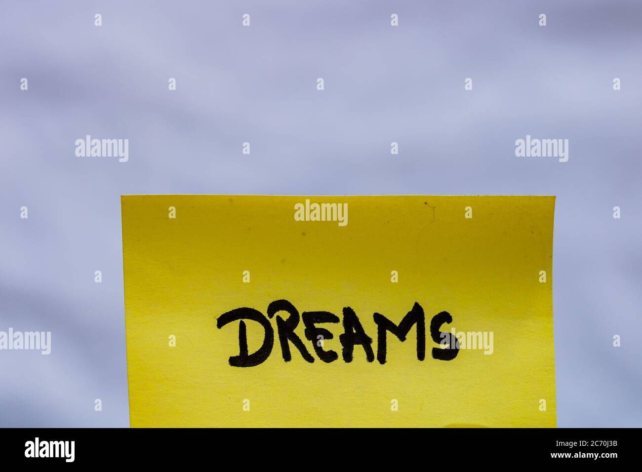 Dreams handwriting text close hi-res stock photography and images - Alamy