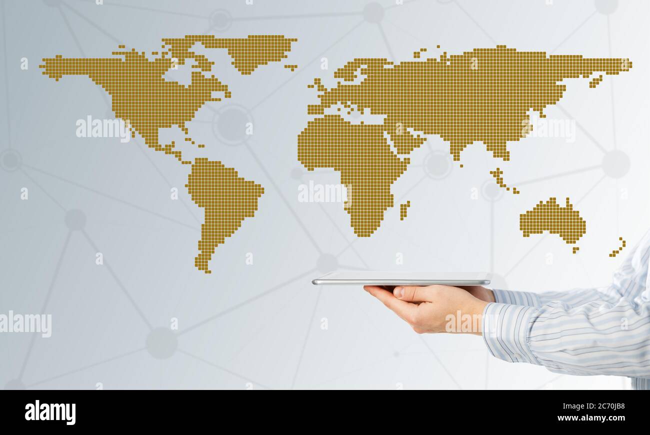 Global connection as concept Stock Photo - Alamy